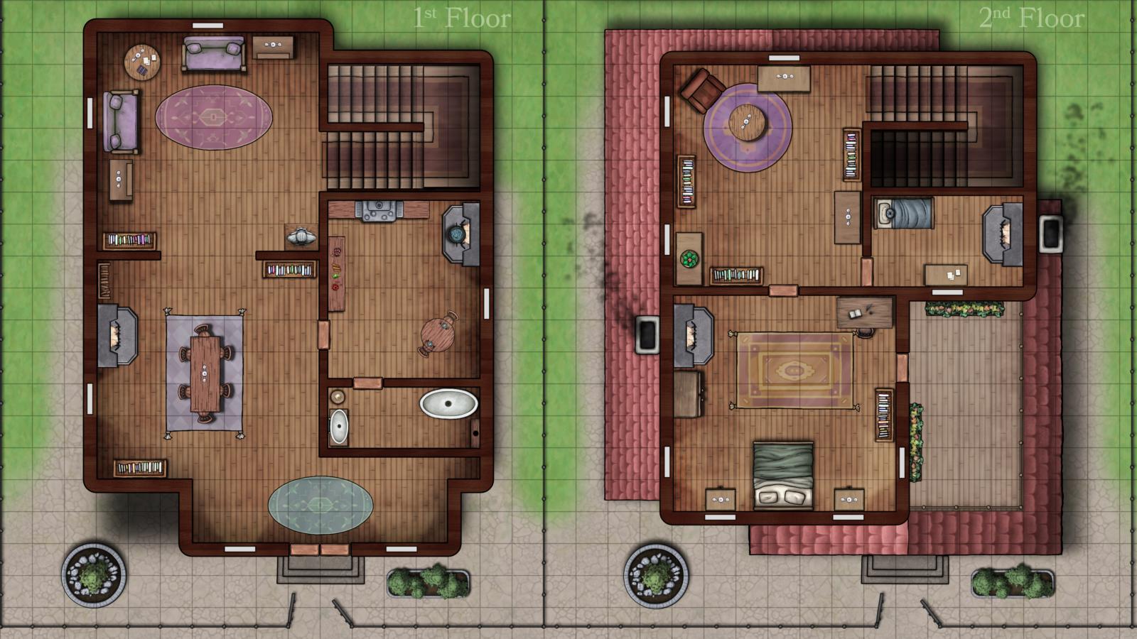 Map: Elden Vargas’s Townhouse (Storm Over Neverwinter) – Inchoate Thoughts